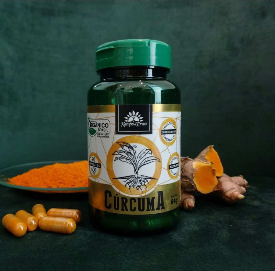 Cúrcuma Orgânica em cápsulas de 600mg